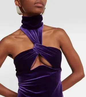 Galvan Cleveland Velvet Gown
