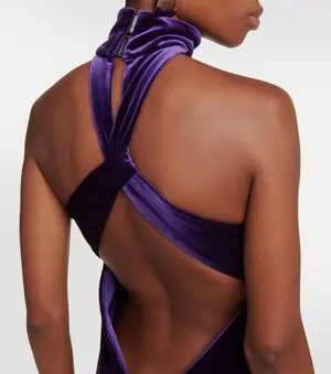 Galvan Cleveland Velvet Gown