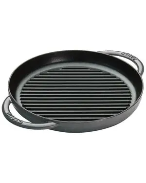 STAUB Staub Enameled Cast Iron 10In Round Grill Pan - Nocolor