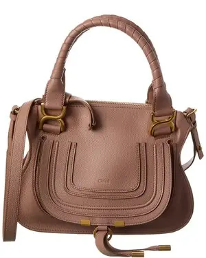 Chloé Chloé Marcie Small Leather Satchel - Pink