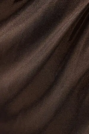 Norma Kamali Asymmetric Draped Ruched Stretch-lamé Dress