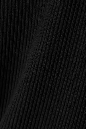 Citizens Of Humanity Net Sustain Bina Ribbed Lyocell-blend Top - Black