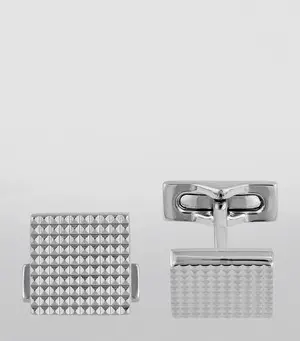 S.t. Dupont Palladium Diamond Head Cufflinks