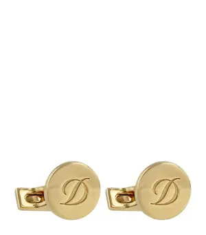 S.t. Dupont Iconic Monogram Cufflinks - Gold