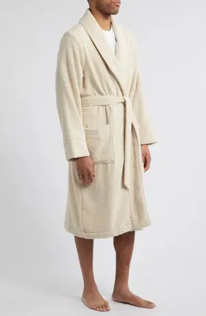 Nordstrom Hydrocotton Robe - Beige Oatmeal