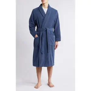 Nordstrom Hydrocotton Robe Navy Denim