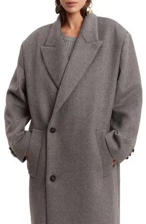 Bardot Oversize Double Breasted Classic Coat