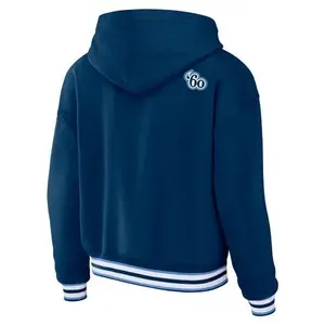 WEAR BY ERIN ANDREWS Tennessee Titans Lace-up Hoodie - Navy