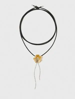 Maje Flower Choker - Gold