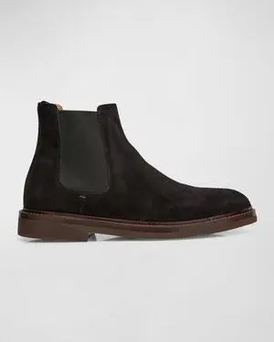 Brunello Cucinelli Suede Chelsea Boots