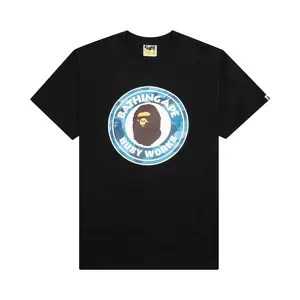 A BATHING APE Honeycomb Camo Busy Works Tee /blue - Black