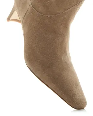 Staud Western Wally Suede Tall Boots - Dune Suede