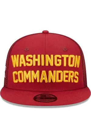 New Era Washington Commanders Stacked Trucker 9fifty Snapback Hat