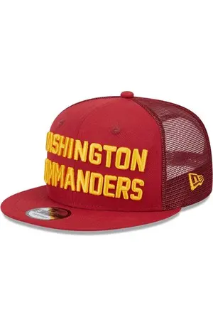 New Era Washington Commanders Stacked Trucker 9fifty Snapback Hat