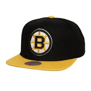 Mitchell & Ness Boston Bruins Core Team Ground 2.0 Snapback Hat - Black