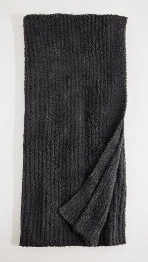 Barefoot Dreams Cozychic Ribbed Throw - Carbon