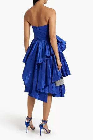 midi layered dress Sofie the Label Floral Corset Tiered Midi Dress L