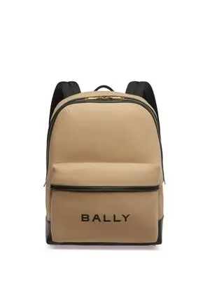 Bally Treck Logo-print Backpack - Neutrals