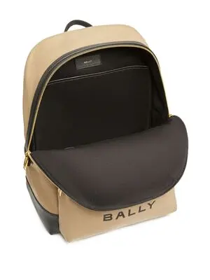 Bally Treck Logo-print Backpack - Neutrals