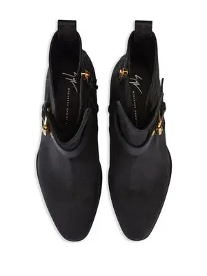 GIUSEPPE ZANOTTI 40mm Jhonny Leather Ankle Boots