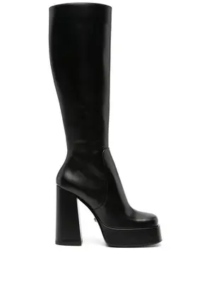 Versace Aevitas 125mm Leather Platform Boots