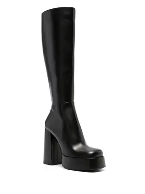 Versace Aevitas 125mm Leather Platform Boots