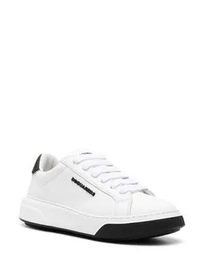 Dsquared2 Embossed Logo Leaf Print Sneakers