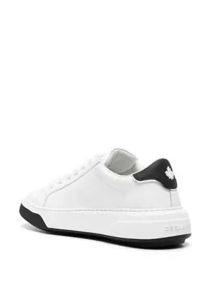 Dsquared2 Embossed Logo Leaf Print Sneakers