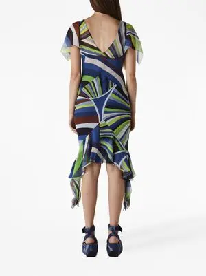 Emilio Pucci Iride-print Chiffon Midi Dress
