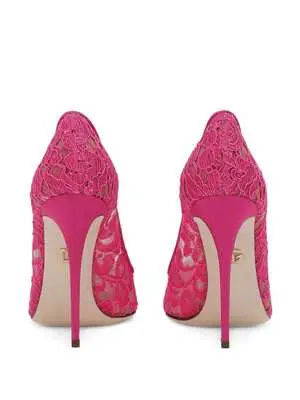 Dolce & Gabbana Guipure Lace Pumps - Pink