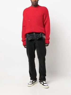 Dsquared2 Layered Mid-rise Straight-leg Jeans