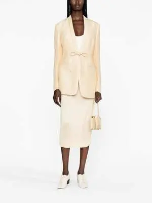 JIL SANDER Ribbed-knit Midi Skirt