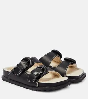 Marine Serre Flat Sandals For Women