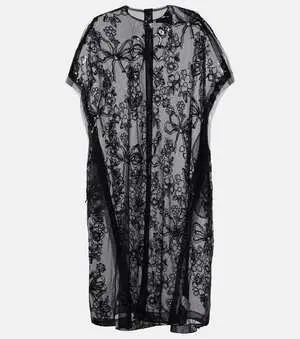 Simone Rocha Embellished Overlay-tulle Midi Dress