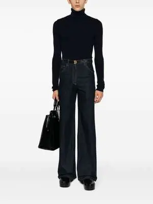 Balmain Merino Wool Jumper - Blue
