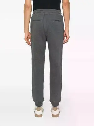 Brunello Cucinelli Drawstring Waistband Mélange-effect Trousers