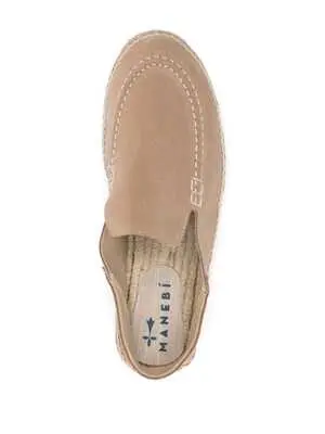 Manebí Suede Flat Espadrilles - Neutrals