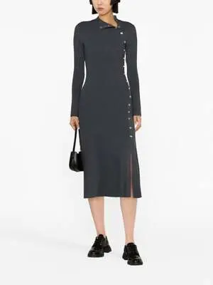 Maje Ribbed Knit Wool-blend Dress