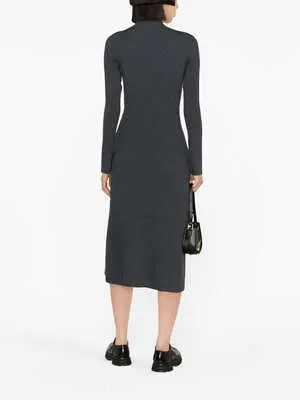 Maje Ribbed Knit Wool-blend Dress