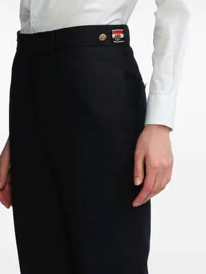 Thom Browne Super 120's Wool Twill Slim-fit Trousers - Blue