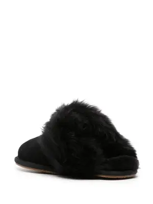 UGG Scuff Sis Shearling Slippers - Black