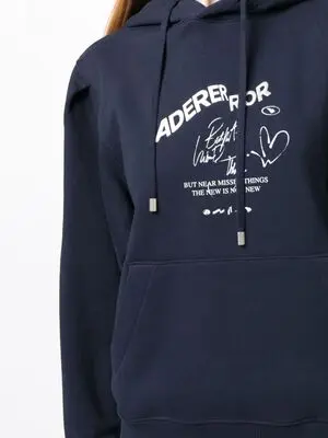 ADER ERROR Logo-embroidered Cotton Hoodie