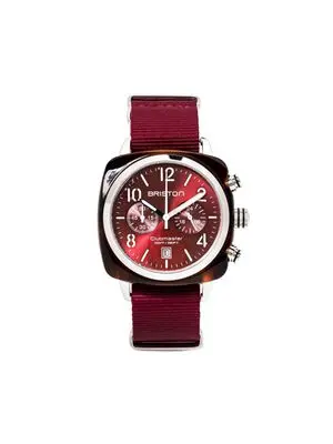 BRISTON Clubmaster Classic 40mm Watch - Red