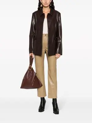 Nanushka Vinni Cropped Trousers - Brown