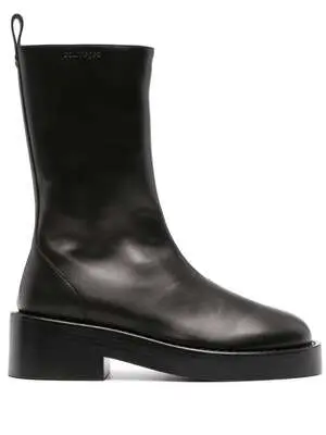 COURREGES 55mm Slip-on Leather Ankle Boots
