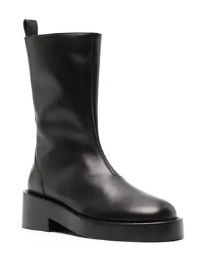 COURREGES 55mm Slip-on Leather Ankle Boots