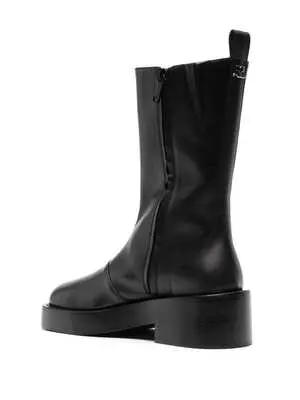 COURREGES 55mm Slip-on Leather Ankle Boots
