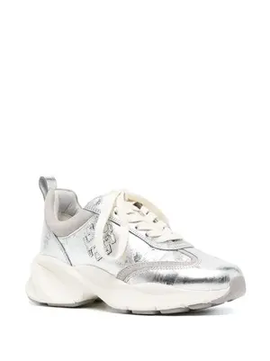 Tory Burch Good Luck Metallic-effect Sneakers