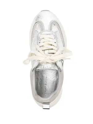 Tory Burch Good Luck Metallic-effect Sneakers