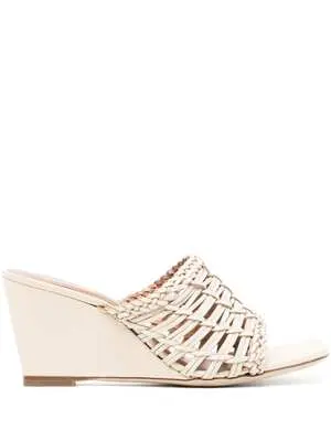 Staud Blair Woven Wedge Sandals